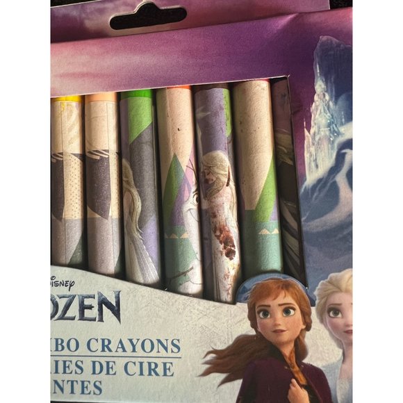 Disney | Toys | Disney Frozen Jumbo Crayons Anna Elsa Olaf New In Box ...